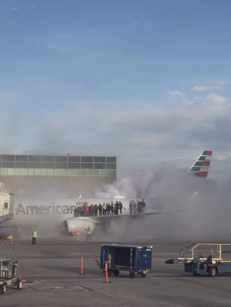 🇺🇸American Airlines Flight 1006 Catches Fire Mid-Air, Makes Emergency ...